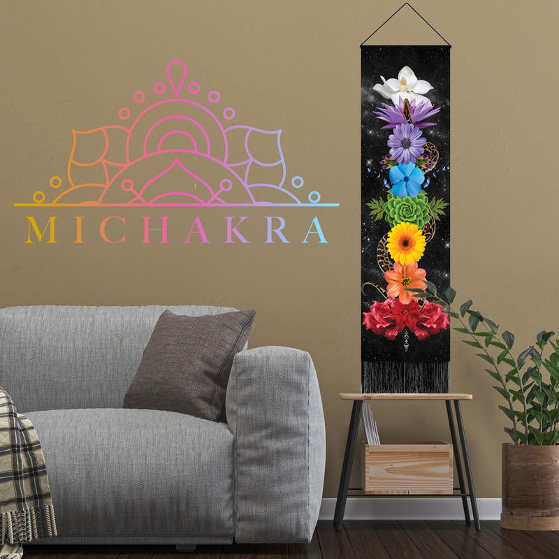 Wall Hanging Tapestry (7 Chakra -Style 4) - Mi Chakra