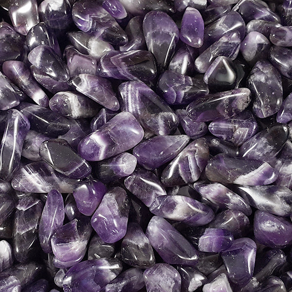 Amethyst Banded - Namibia - Tumbled Stone - Mi Chakra