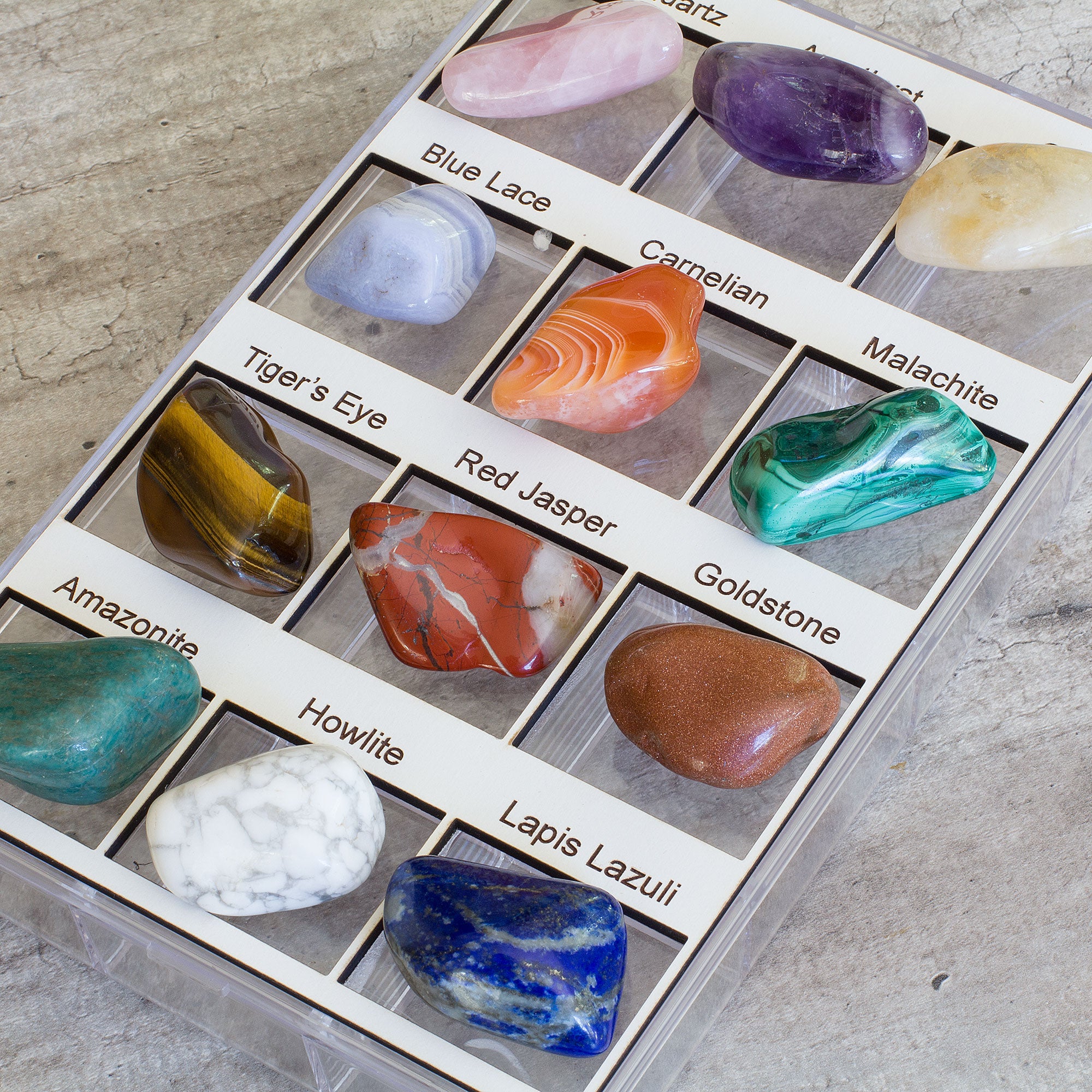 Crystal Gemstone set - Light - Mi Chakra