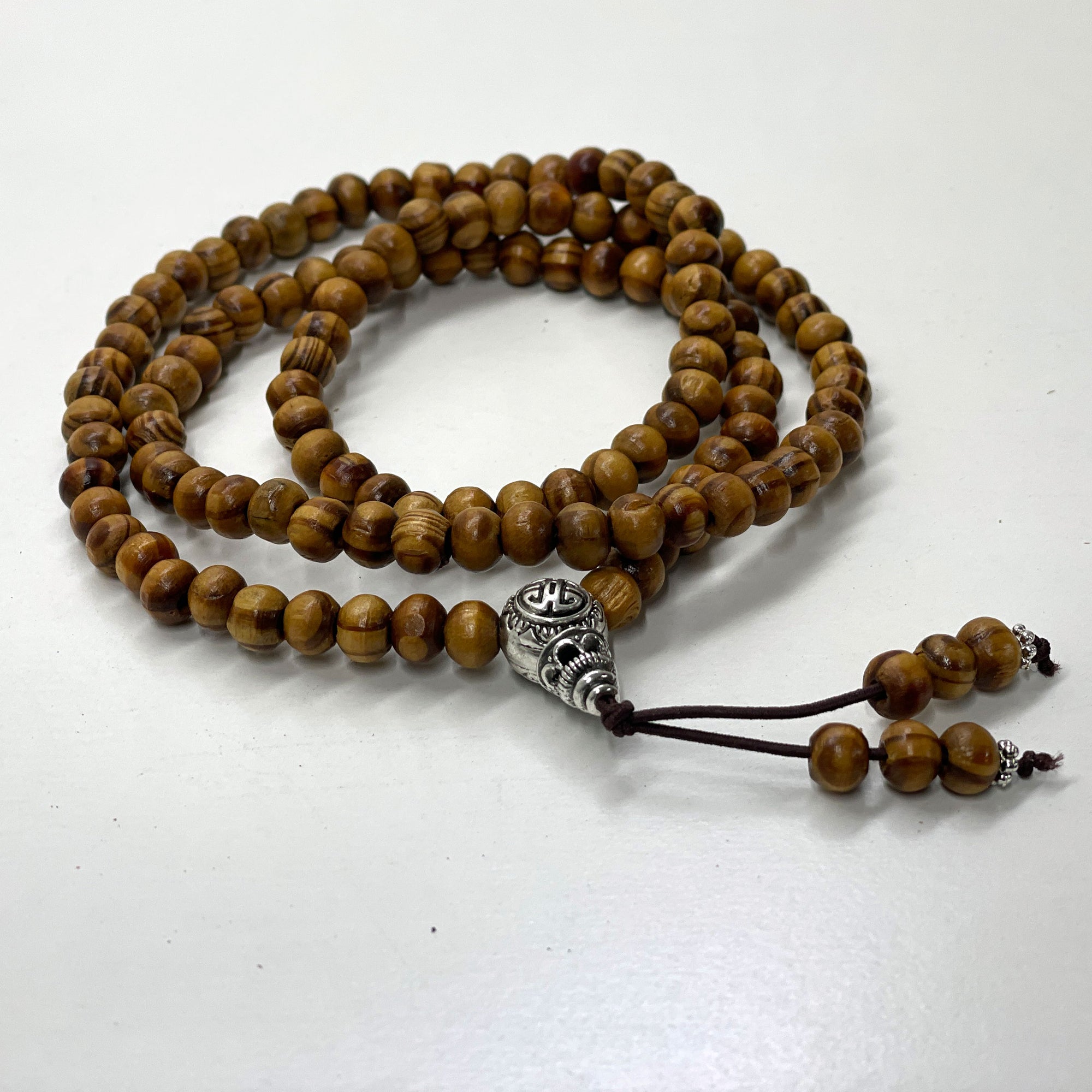 Natural Wood Mala Beads - Mi Chakra
