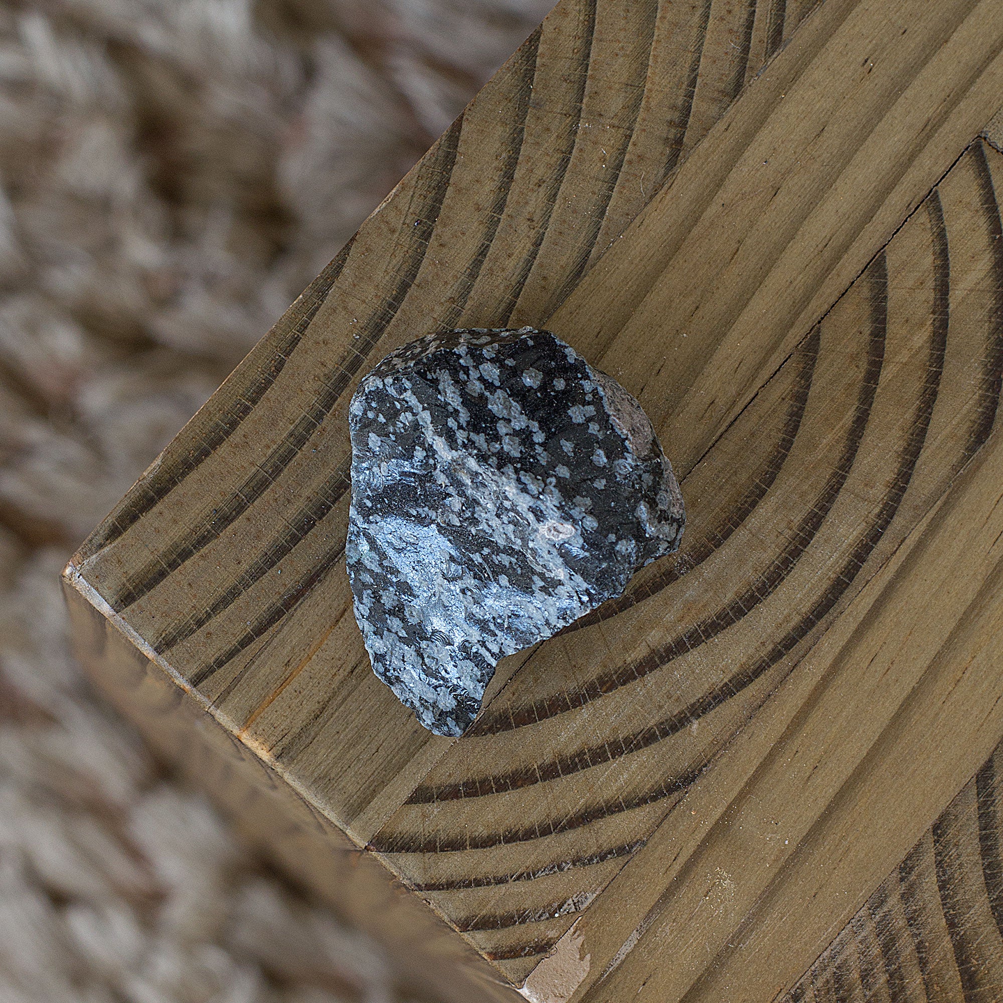 Snowflake Obsidian Rough - Mi Chakra